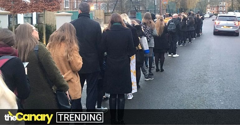 Voters report massive queues at polling stations - Canary