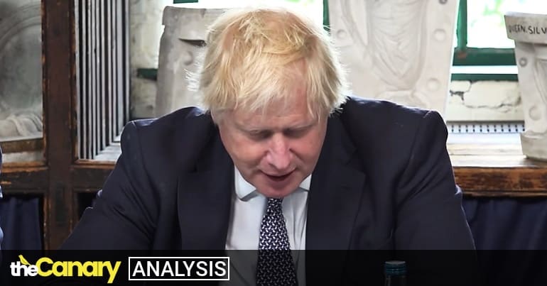 Boris Johnson admits security lapse hours before stepping down - Canary