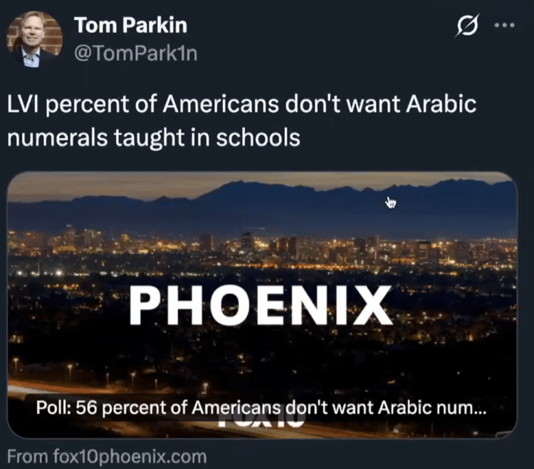 Arabic numerals joke sends the US right into a full-blown meltdown - Canary