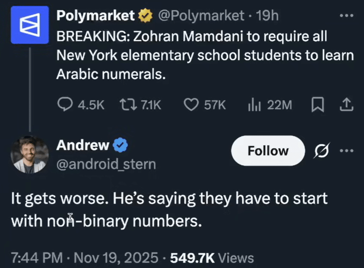Arabic numerals joke sends the US right into a full-blown meltdown - Canary