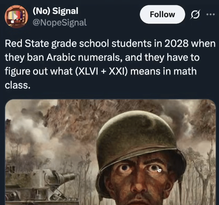 Arabic numerals joke sends the US right into a full-blown meltdown - Canary