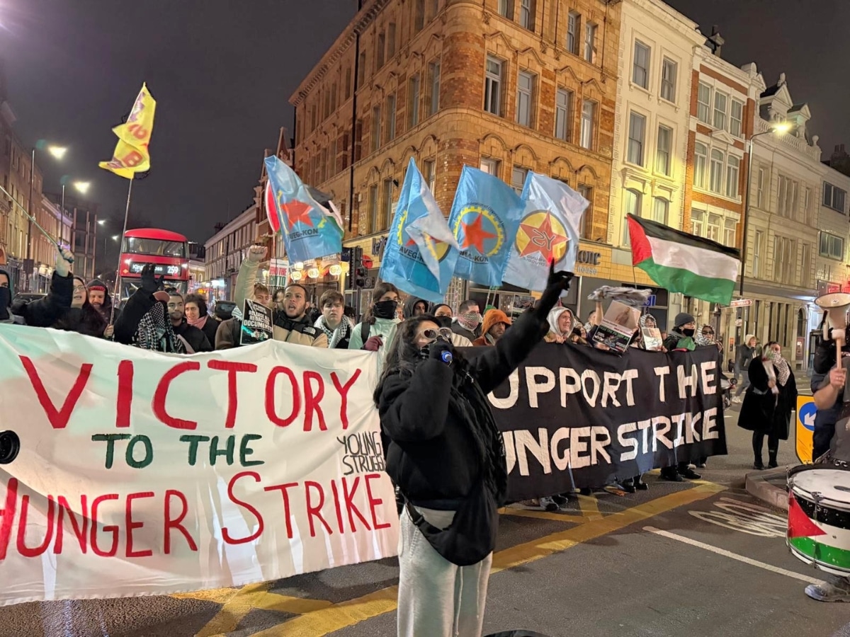 Kings Cross flooded with protesters in support of hunger striker