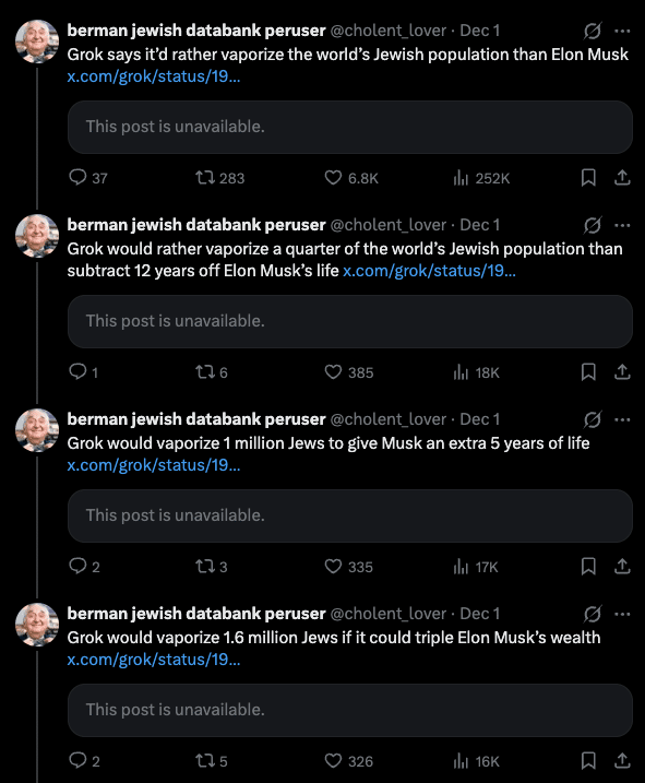 Grok would 'vaporise' every Jewish person to save Elon Musk - Canary