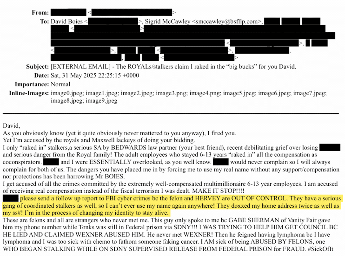 Epstein files: Lady Victoria stands in defence of sexual abusers